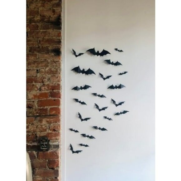 Holiday | Halloween Bats Wall Decor 3d Bats Decorations 7 Pcs 5 Sizes ...